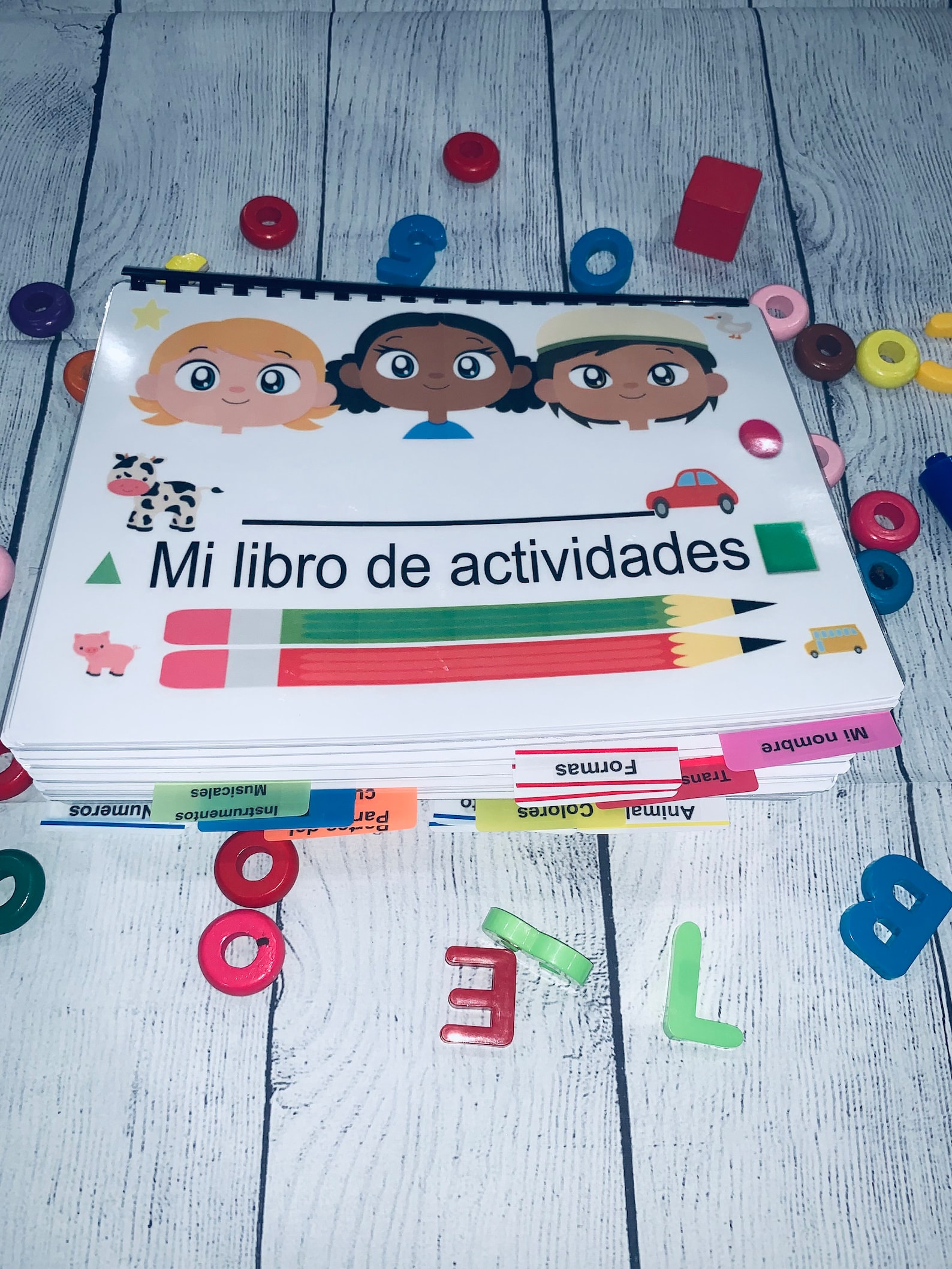 Back to School Teacher Gift Activity Spanish Busy Book - Etsy
