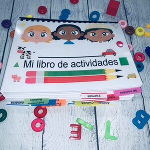 Back to School Teacher Gift, Activity Spanish, Busy Book Interactive ...