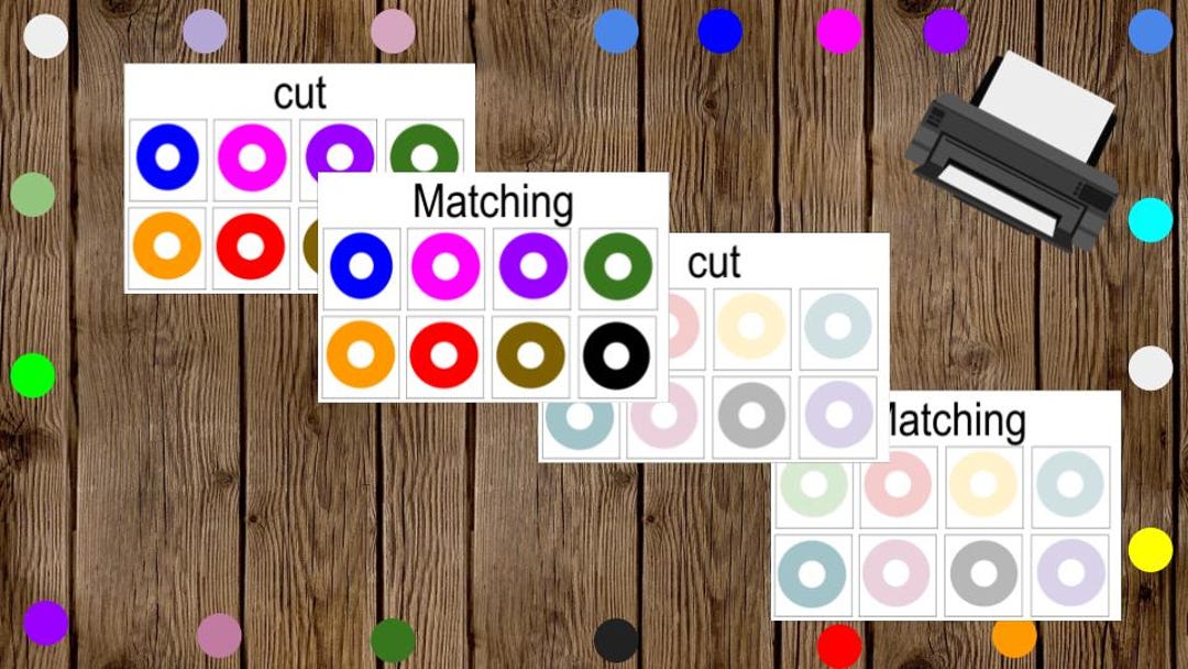Color Matching Cut and Paste Activity | Preschool Fine Motor | Special ...