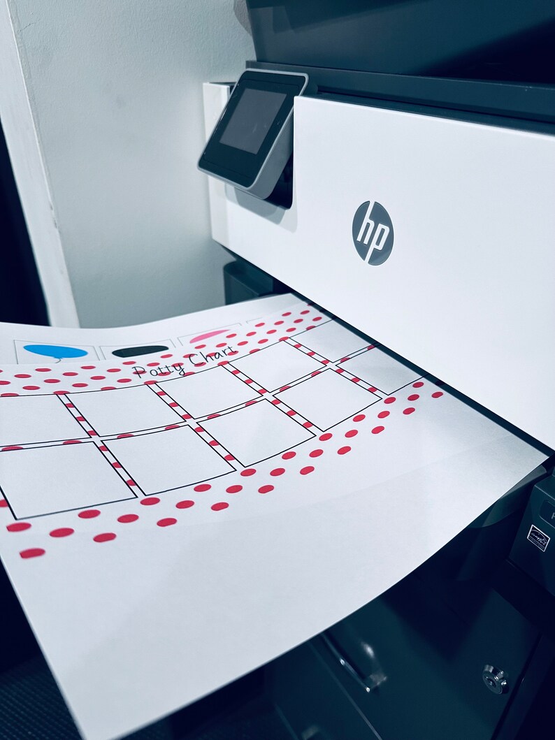 Red Dots Potty Training Board, Green, Boy / Girls, Potty Chart, Potty ...