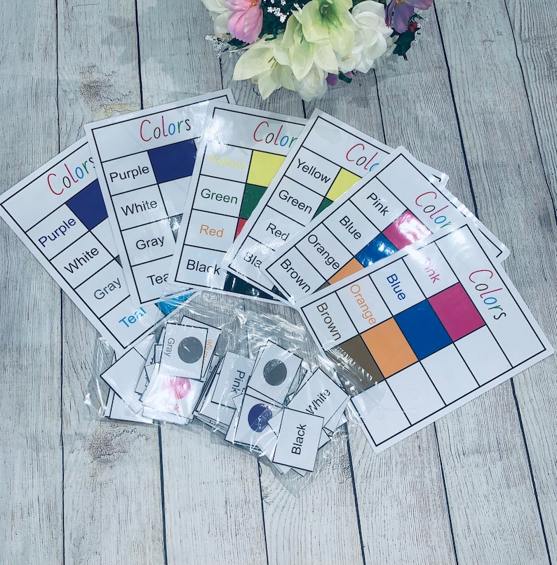 Color Matching Interactive Busy Book Speech Therapy, ABA Therapy DTT ...