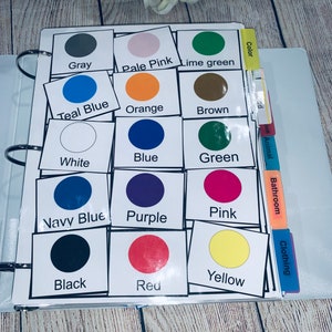 Autism Communication Pictures Cards Book or Binder Bundle of 300 ...