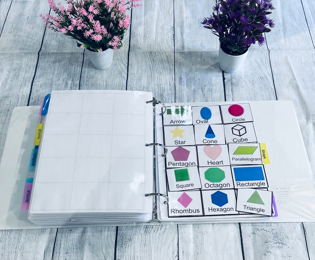 30 Pictures Cards Autism Communication Pictures Cards Book,speech ABA ...