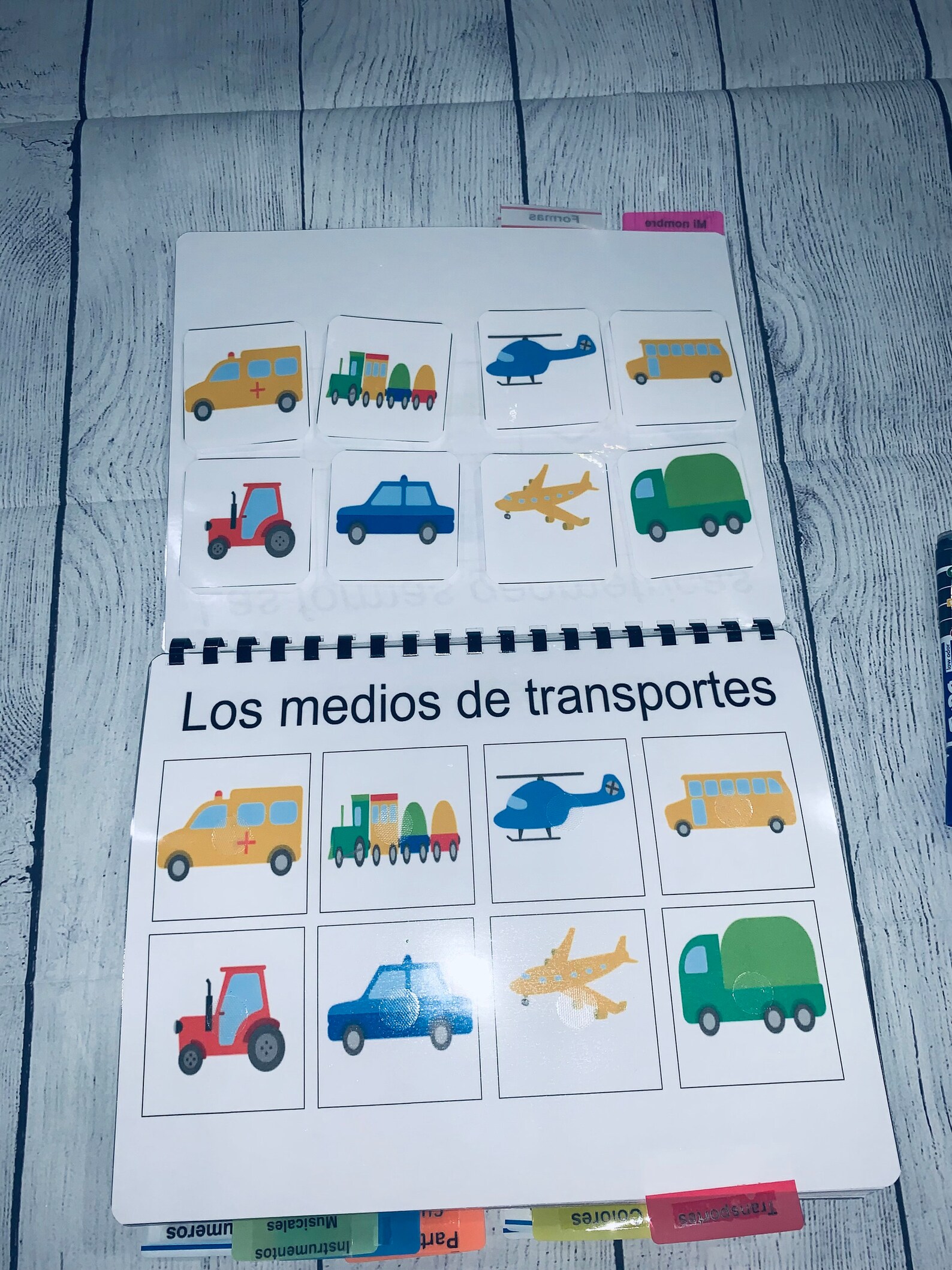 Back to School Teacher Gift, Activity Spanish, Busy Book Interactive ...