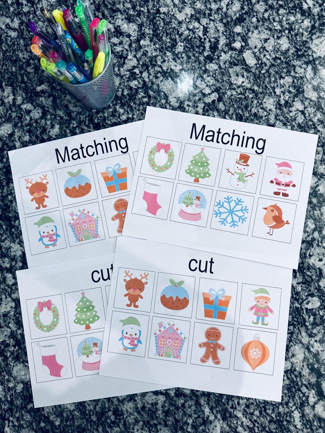 Christmas Interactive Activity Matching, Sorting, Learn Colors, Busy ...