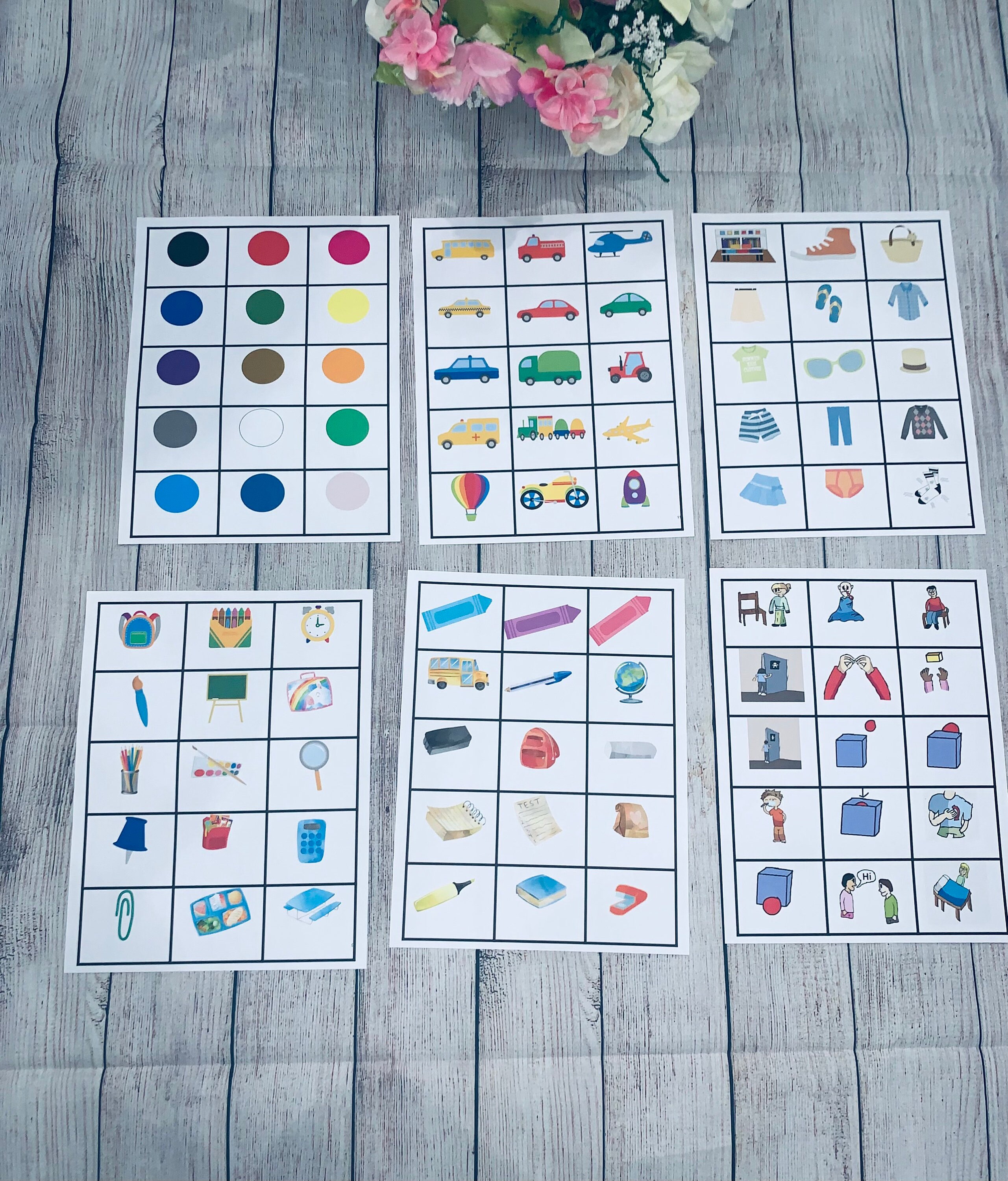 1,300 Large Pictures Blank Card Communication Speech Therapy Autism ...