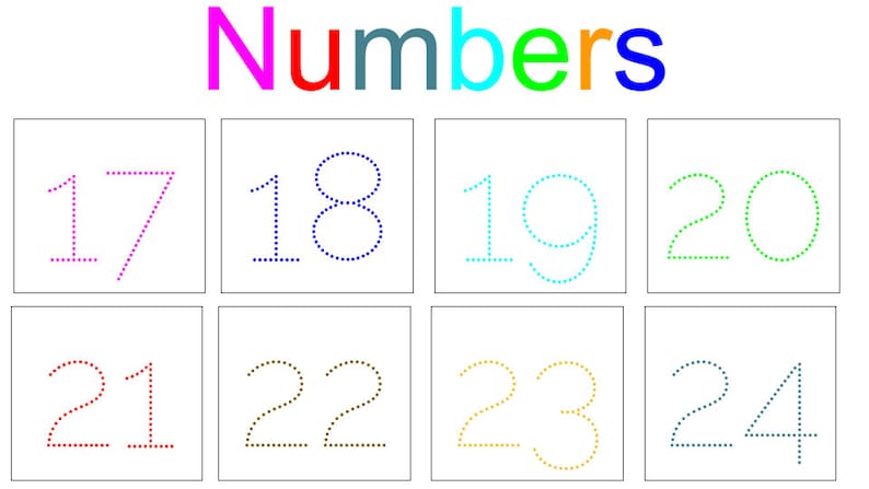 Alphabet Numbers 1-30 Tracing Handwriting Homeschool - Etsy