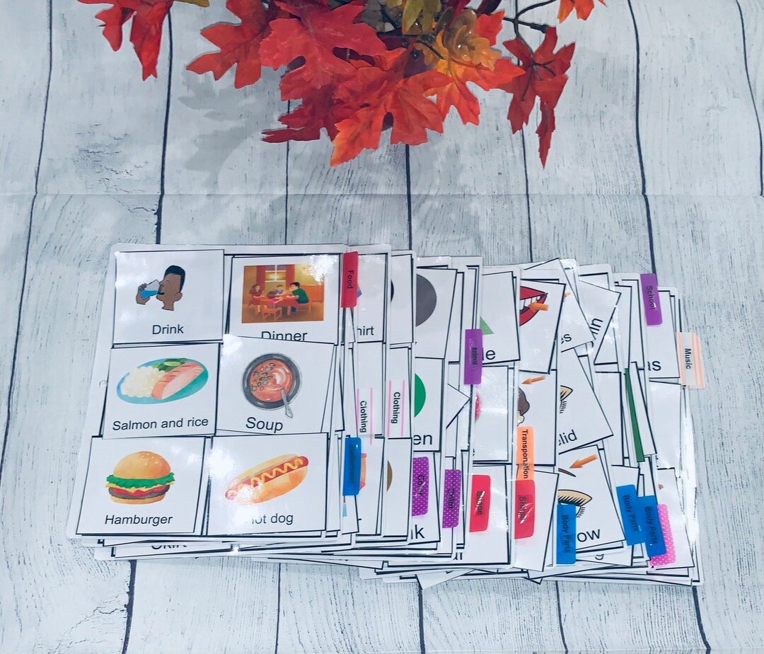 200 Extra Large Pictures Cards for Communication, Speech Delays Therapy ...
