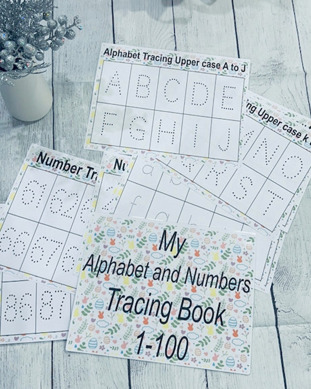 Easter Number 1-100 Tracing Handwriting Homeschool Montessori Teacher ...