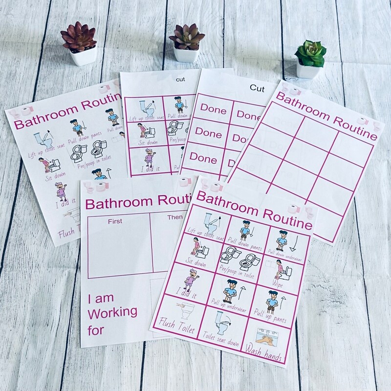 Pecs Communication Cards Bathroom - Etsy