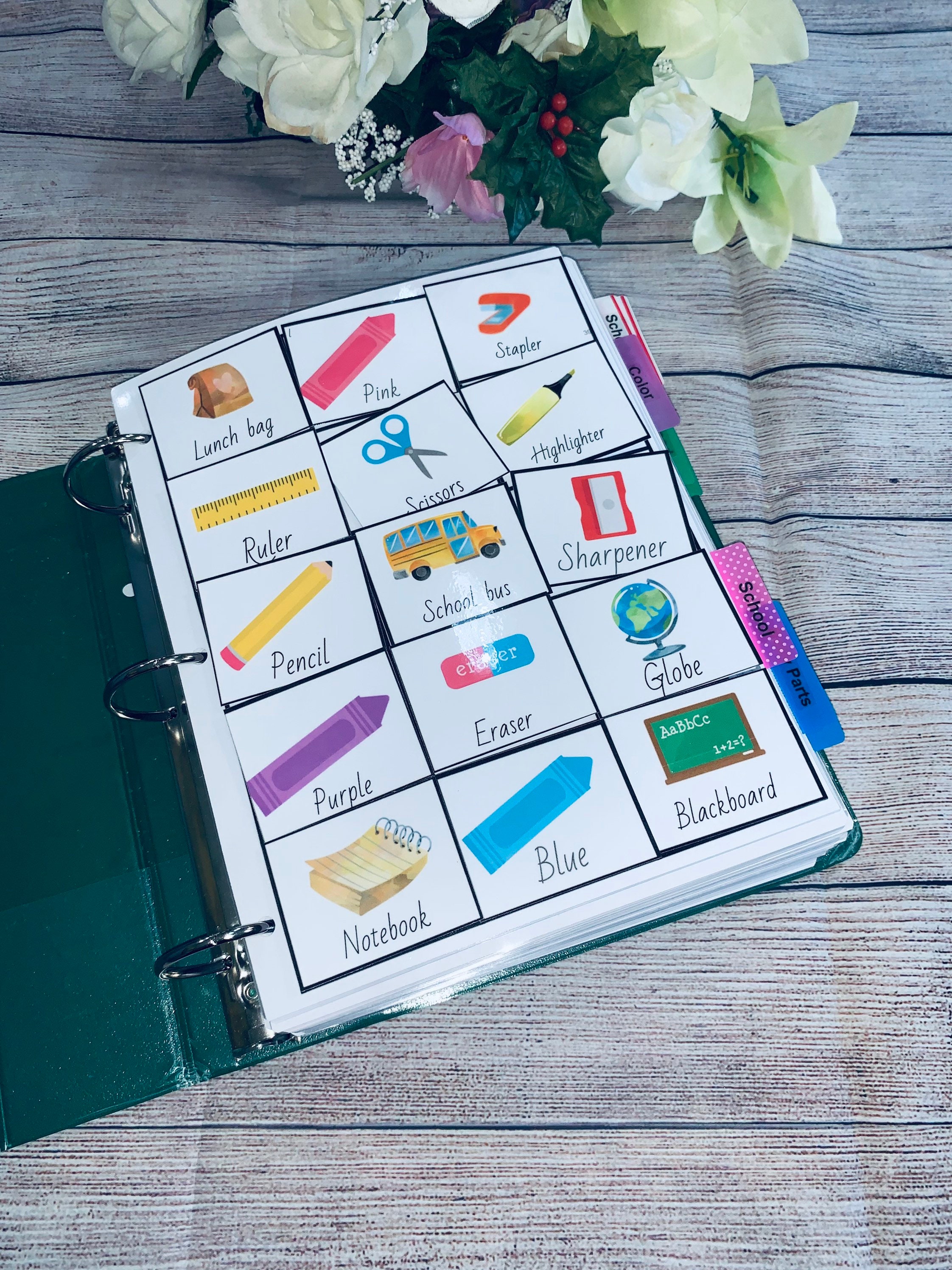 Sign Language Pictures Cards Book or Binder Small Pictures - Etsy