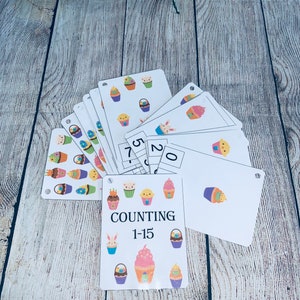 Easter Clip Flash Cards, Numbers 1 to 15 Recognition, Student ...