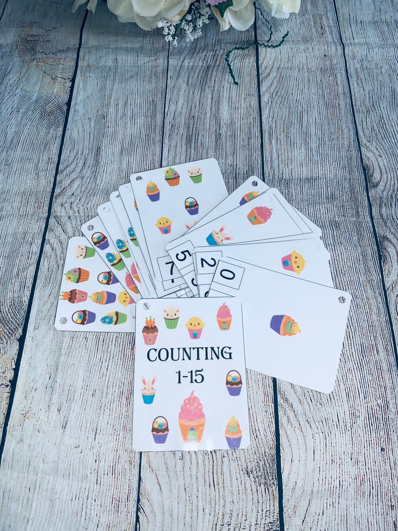 Easter Clip Flash Cards, Numbers 1 to 15 Recognition, Student ...