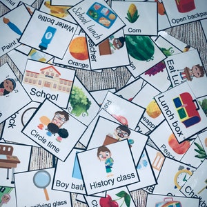 Pec Picture Card Notebook Kit Speech Therapy OT Therapy Autism ...