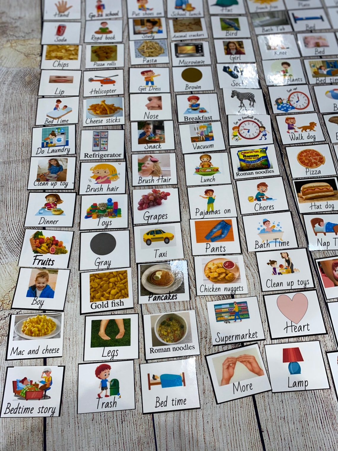 Pecs pecs book Small Pecs book pack of 210 pecs cards | Etsy