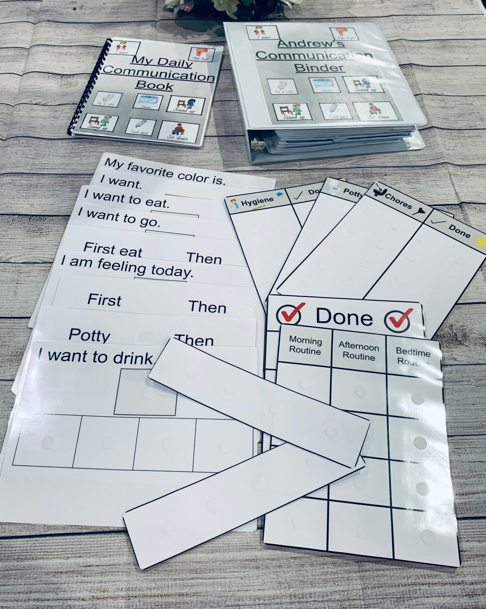 300 Bundle Pack Pictures Cards for Communication Sentence Book, Travel ...