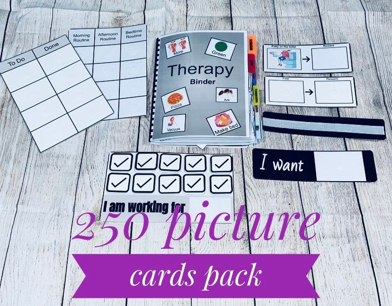 Pictures Cards for Communication Book/binder, Bundle of 210 ...