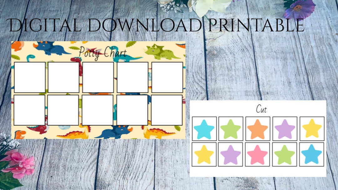 Dinosaur Theme Potty Training Board Green Boy / Girls Potty - Etsy