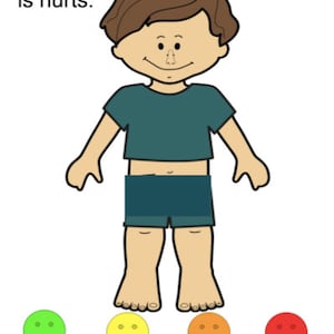Toddler, Preschool, Where It Hurt Child Pain Chart Communication Board ...