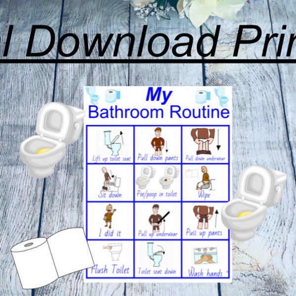 Potty Training Poster Printable - Etsy