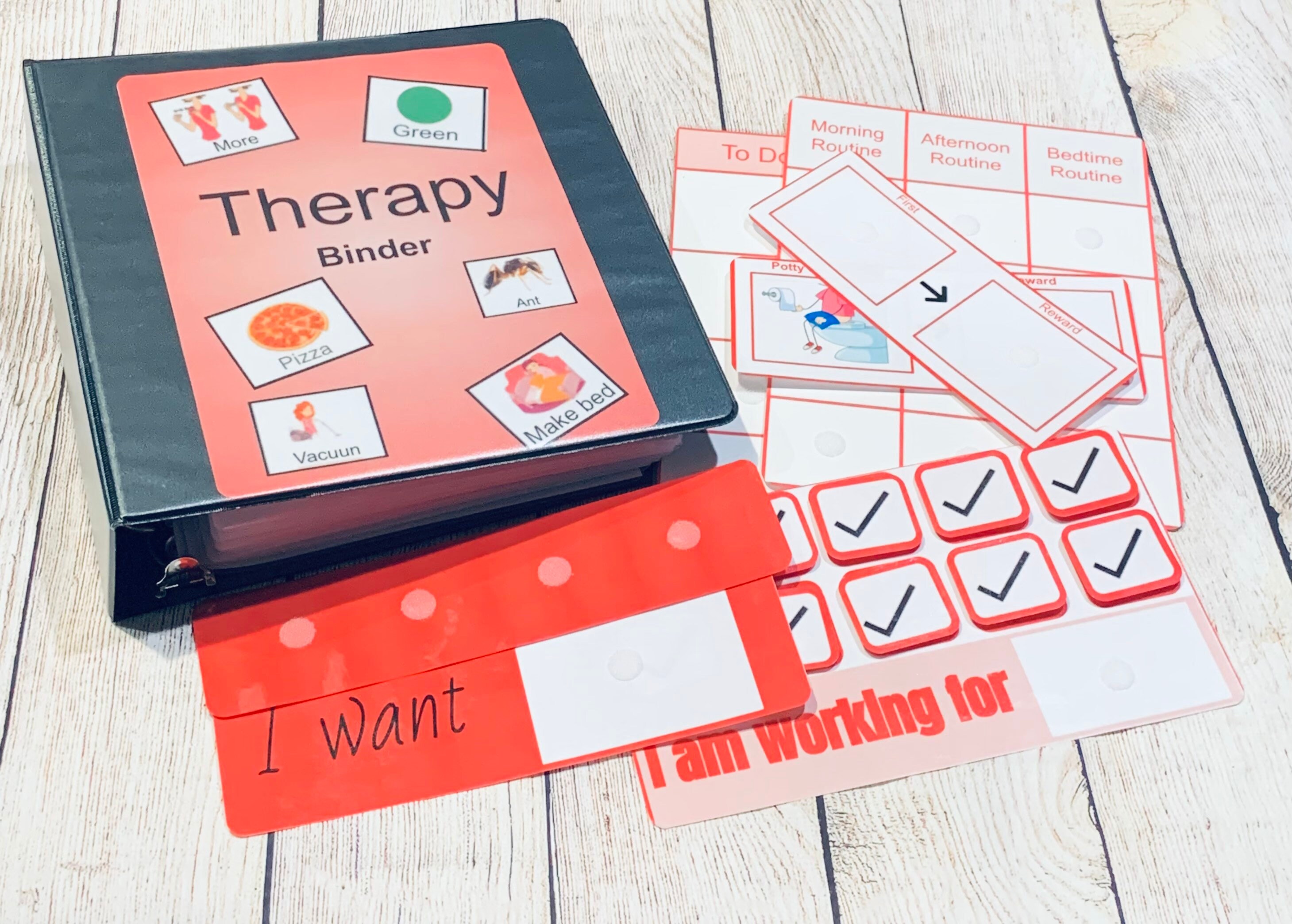 DTT pictures cards book or binder Small Pictures book special need ...