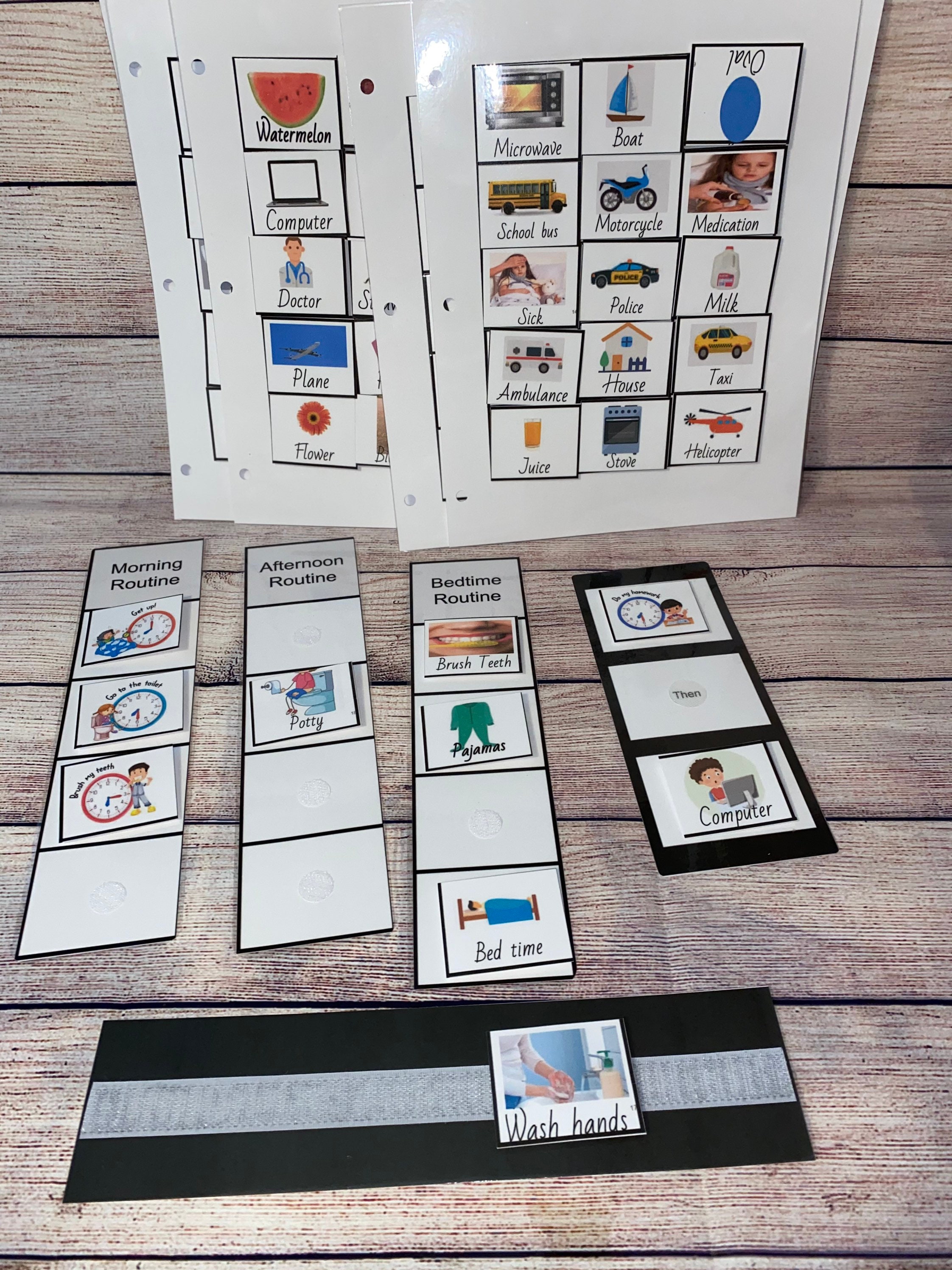 Visual Communication Cards Symbol autism Speech ADHD | Etsy