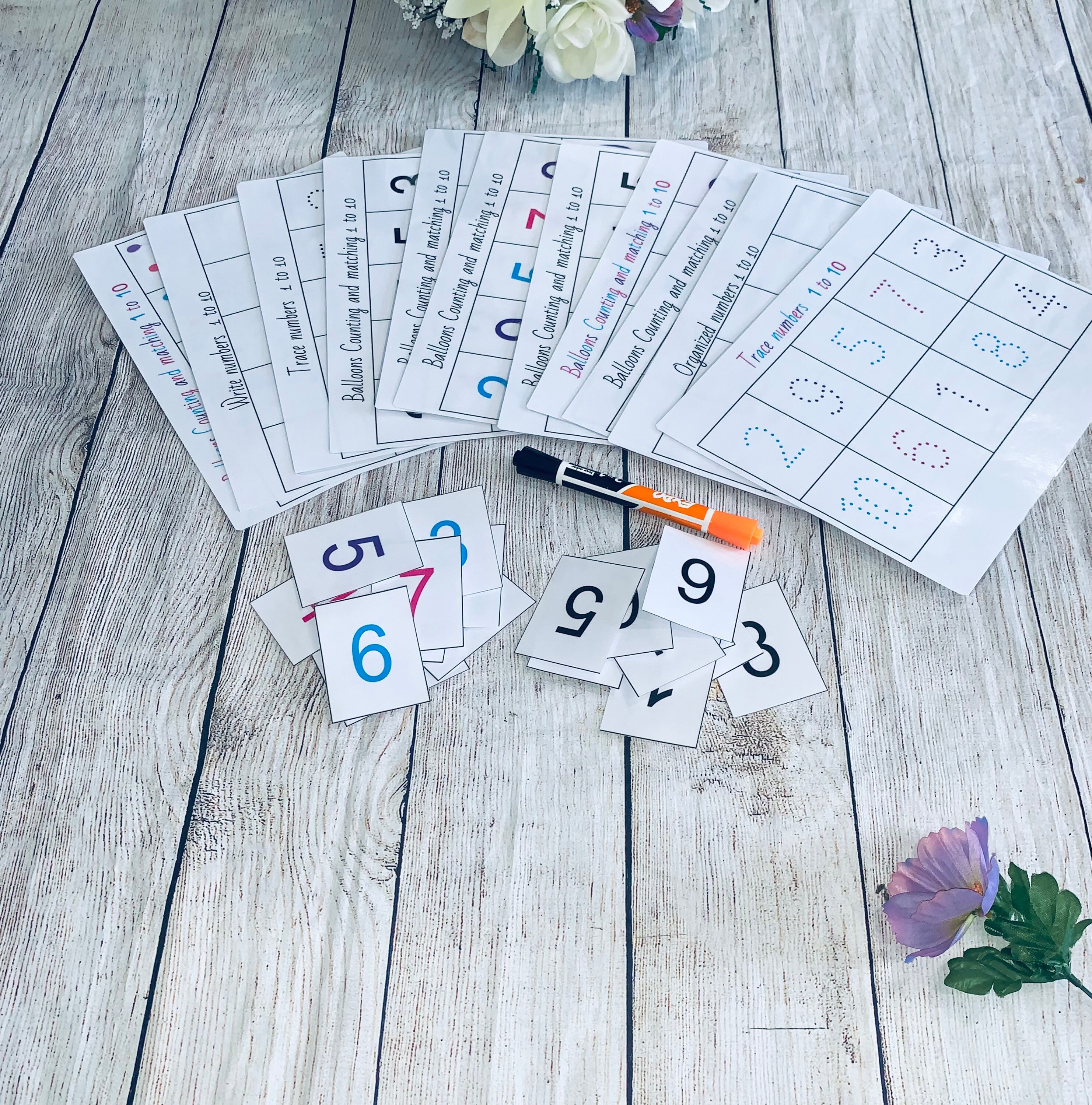 Toys & Games Toys counting activities busy work handwriting sorting ...