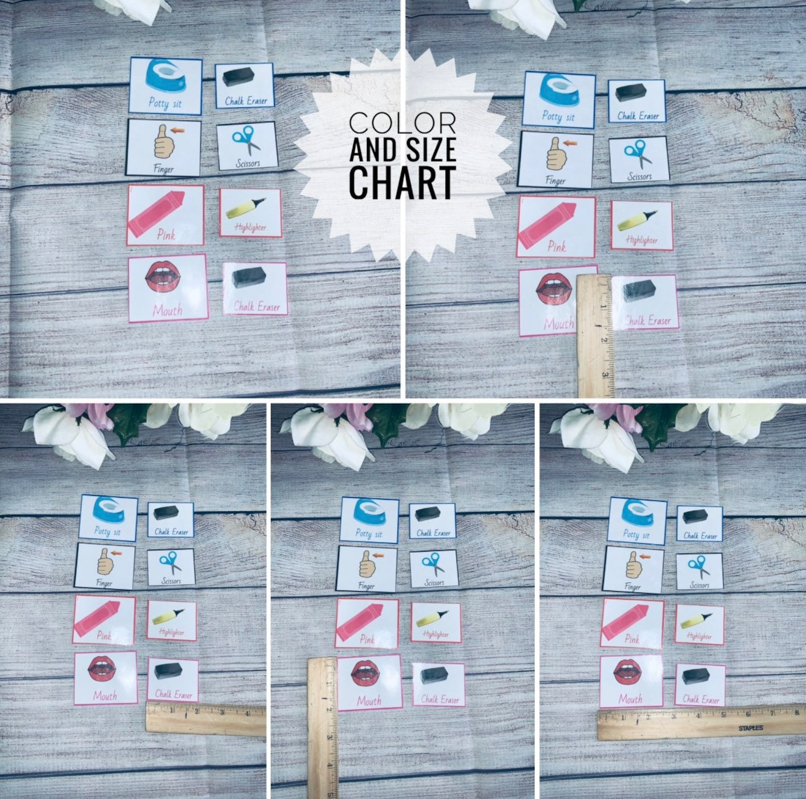 110 Autism Communication Pictures Cards Book or Binder Speech ABA ...