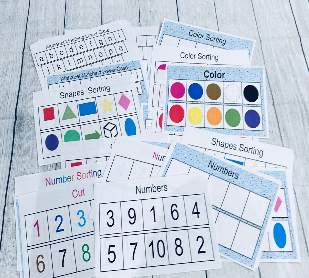 Toddler, Preschool, Busy Work, Numbers , Colors, Alphabet, Shapes ...