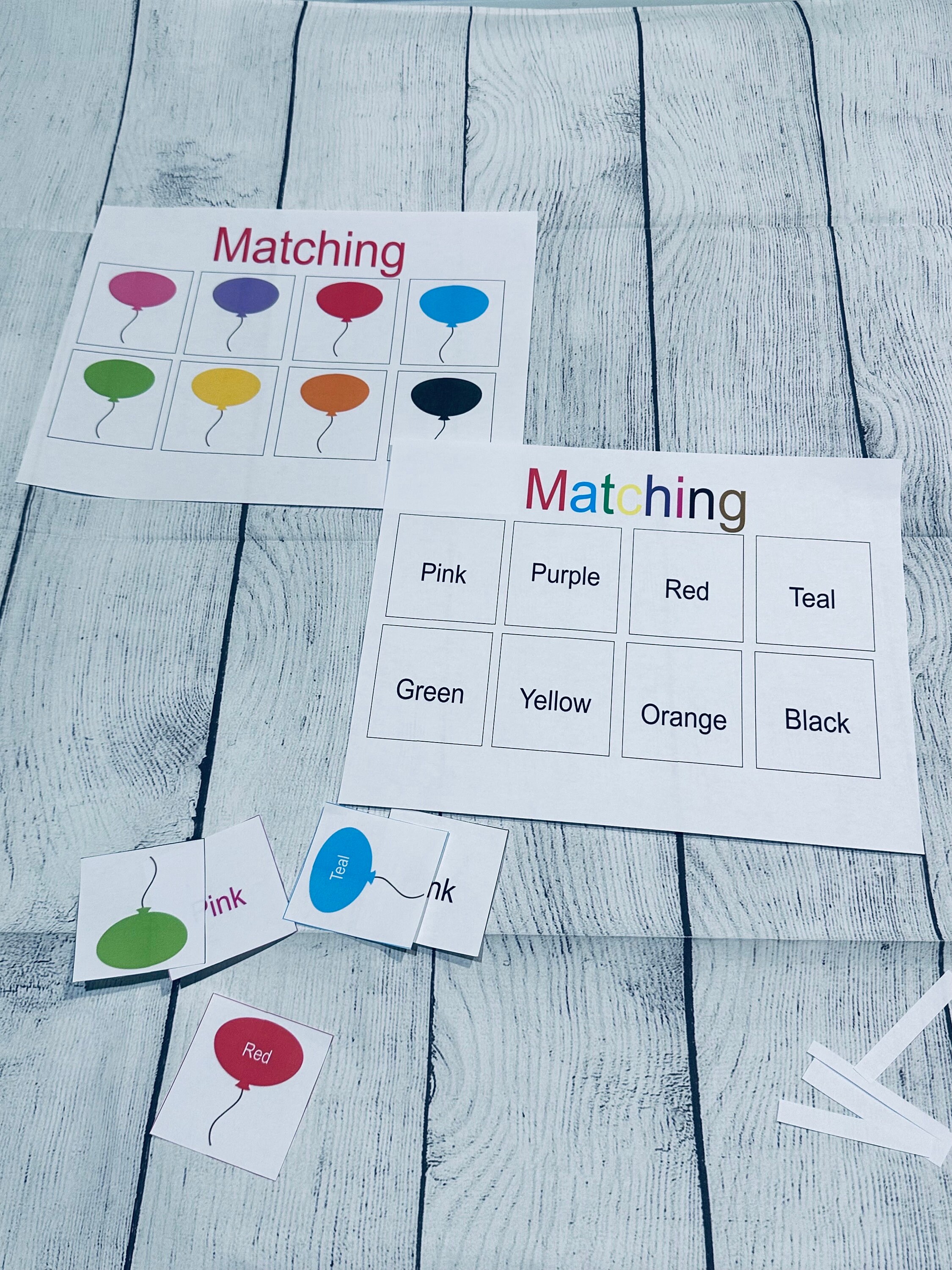 Balloon Matching Interactive Activity, Matching, Sorting, Busy Work ...