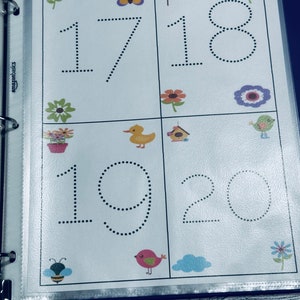 Summer Tracing Handwriting Alphabet and Number 1 to 20 Flash Cards ...