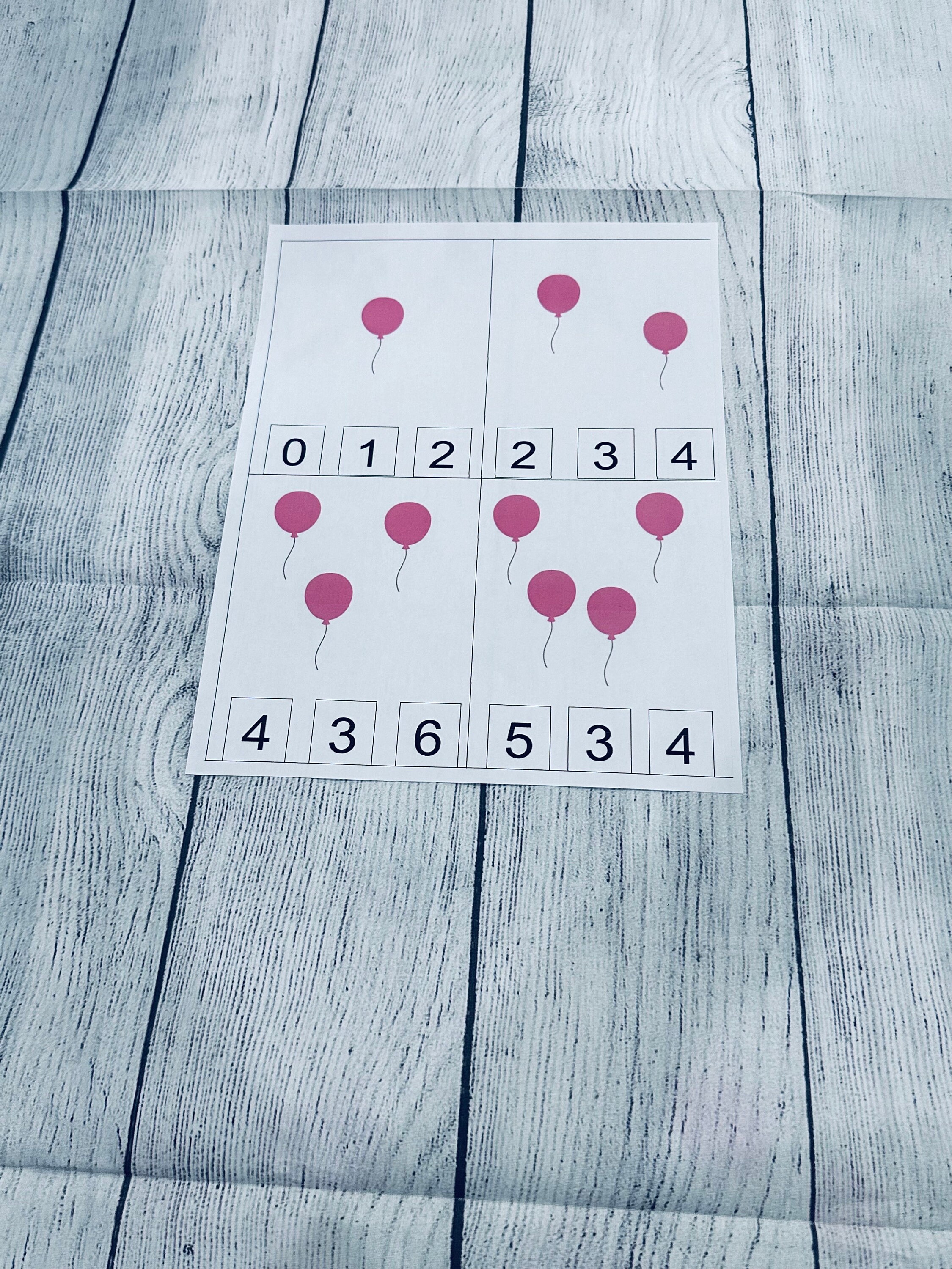 Balloon Clip Cards, Numbers Counting 1 to 15, Teacher Activities for ...