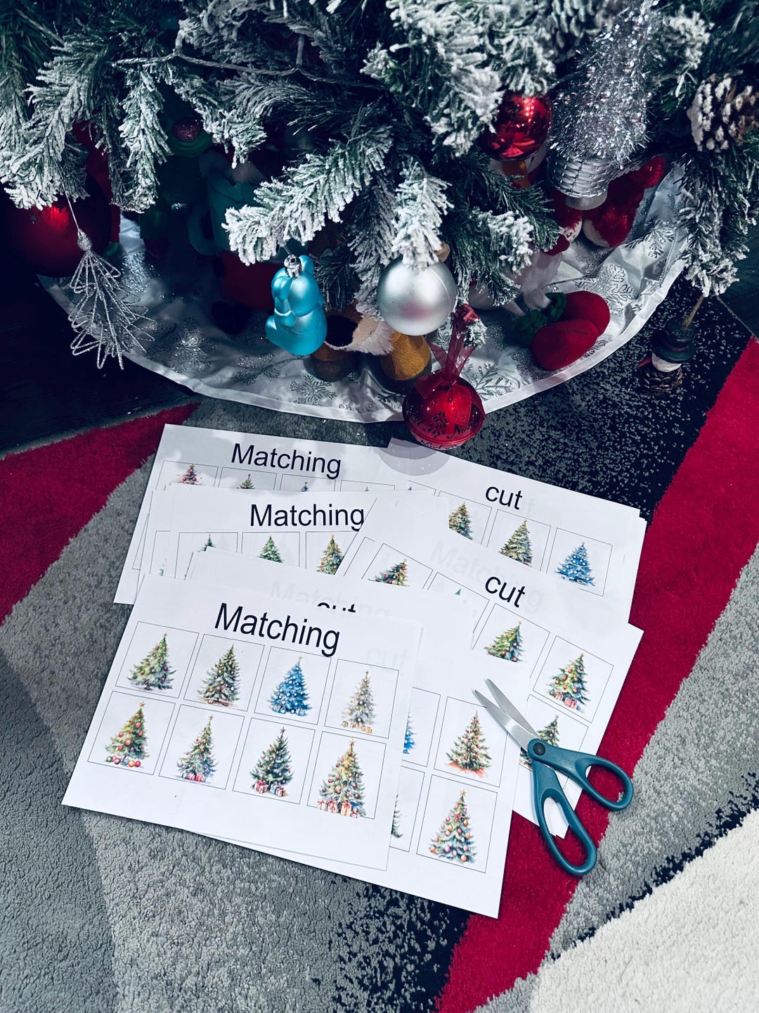 Christmas Tree Interactive Activity Matching, Sorting, Learn Colors ...