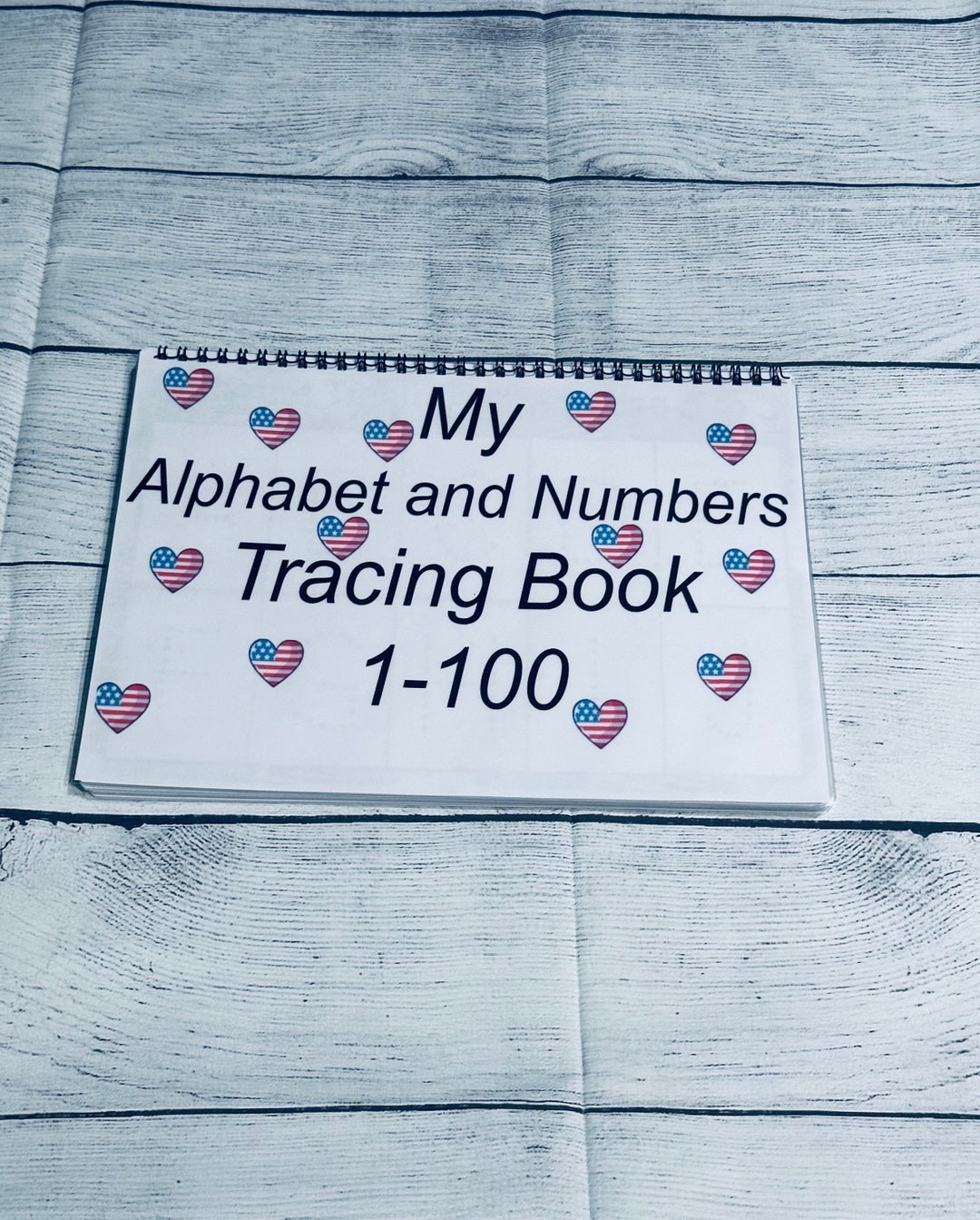 4th of July USA Number 1-100 Tracing Book Handwriting Homeschool ...