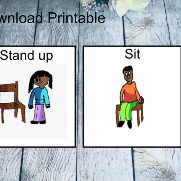 Routine Cards and Stand - Etsy UK