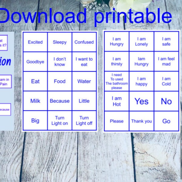 Adult Communication Boards - Etsy