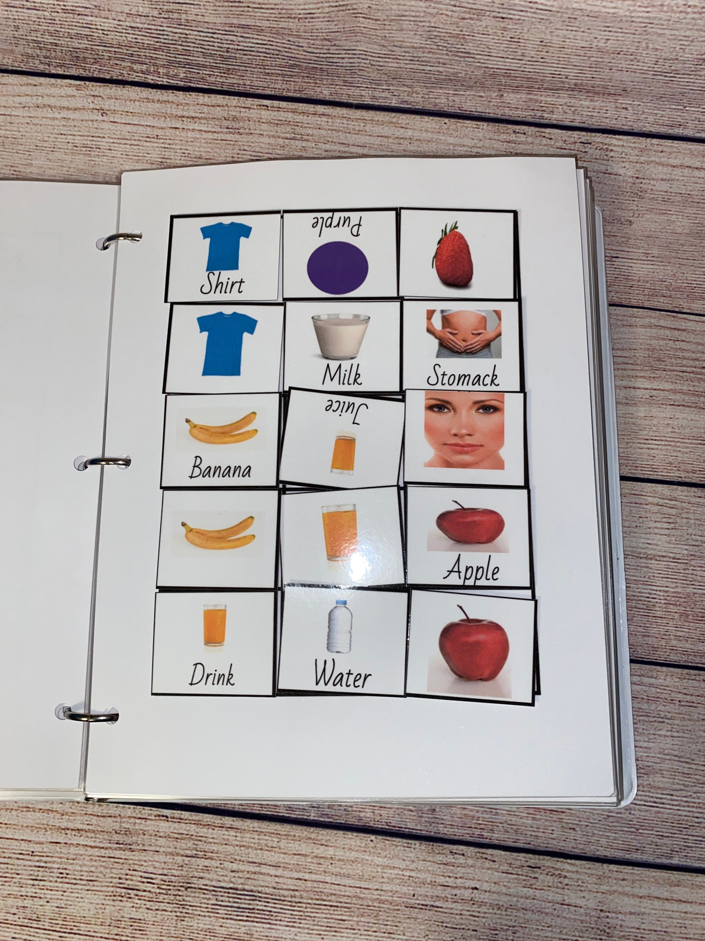 Pecs Binder Pecs Book Small Pecs Book Pack Of 210 Pecs Etsy
