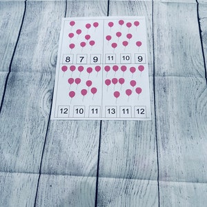 Balloon Clip Cards, Numbers Counting 1 to 15, Teacher Activities for ...