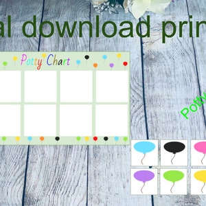 Balloon Potty Training Board Green Boy or Girls Potty - Etsy