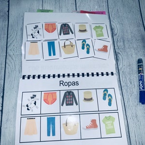 Back to School Teacher Gift, Activity Spanish, Busy Book Interactive ...