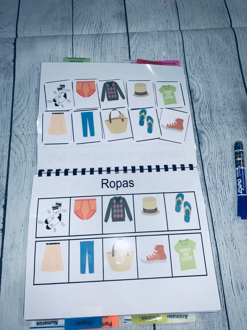 Back to School Teacher Gift Activity Spanish Busy Book - Etsy