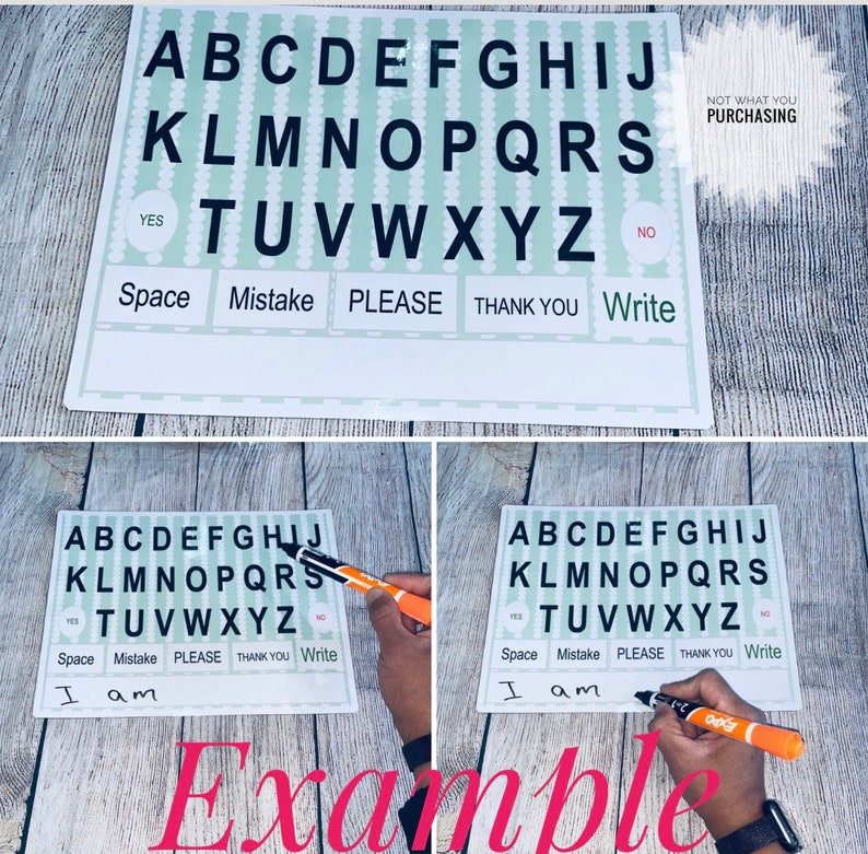 Wall Alphabet Chart | Communication Alphabet Board | Montessori ...