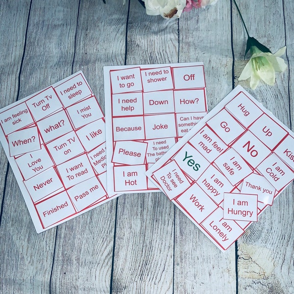 Adult Communication Boards - Etsy