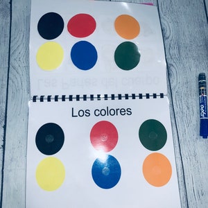 Back to School Teacher Gift, Activity Spanish, Busy Book Interactive ...