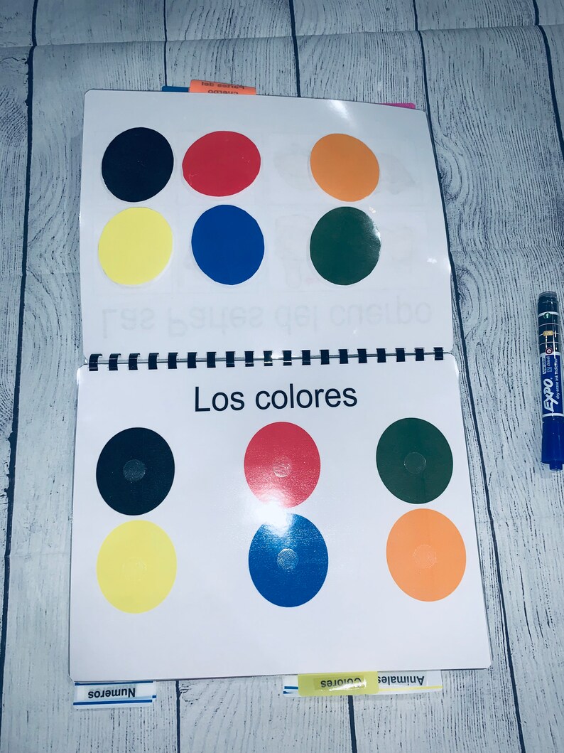 Back to School Teacher Gift Activity Spanish Busy Book - Etsy