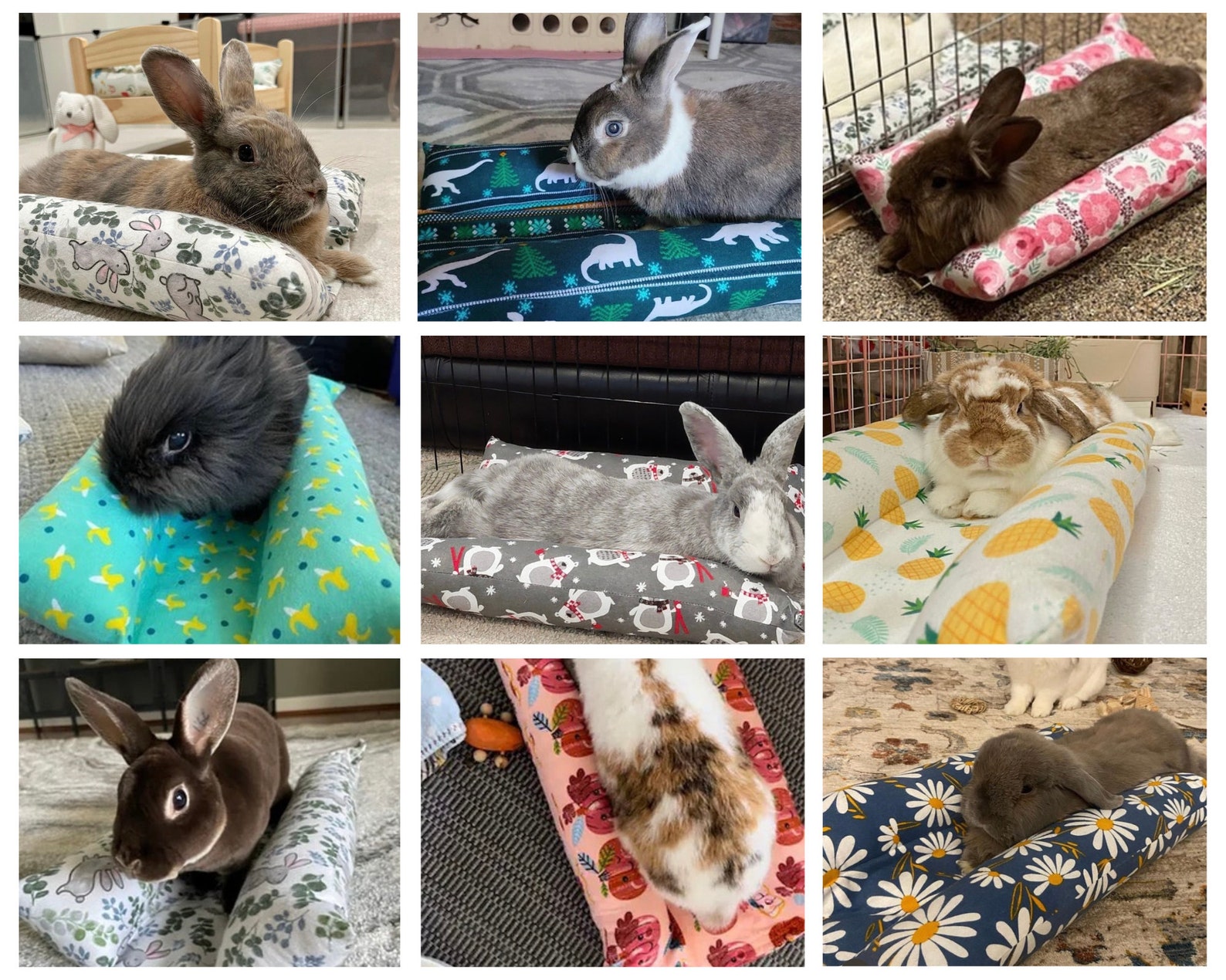 Bunloaf Pillow Snuggle Bed Cuddle Bunny Bed - Etsy