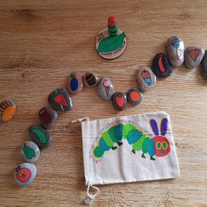 The Very Hungry Caterpillar Story Stones/paint Rock/story - Etsy UK