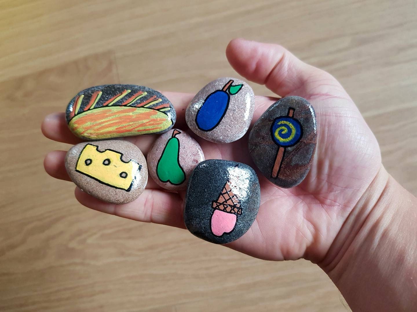 The Very Hungry Caterpillar Story Stones/paint Rock/story - Etsy UK