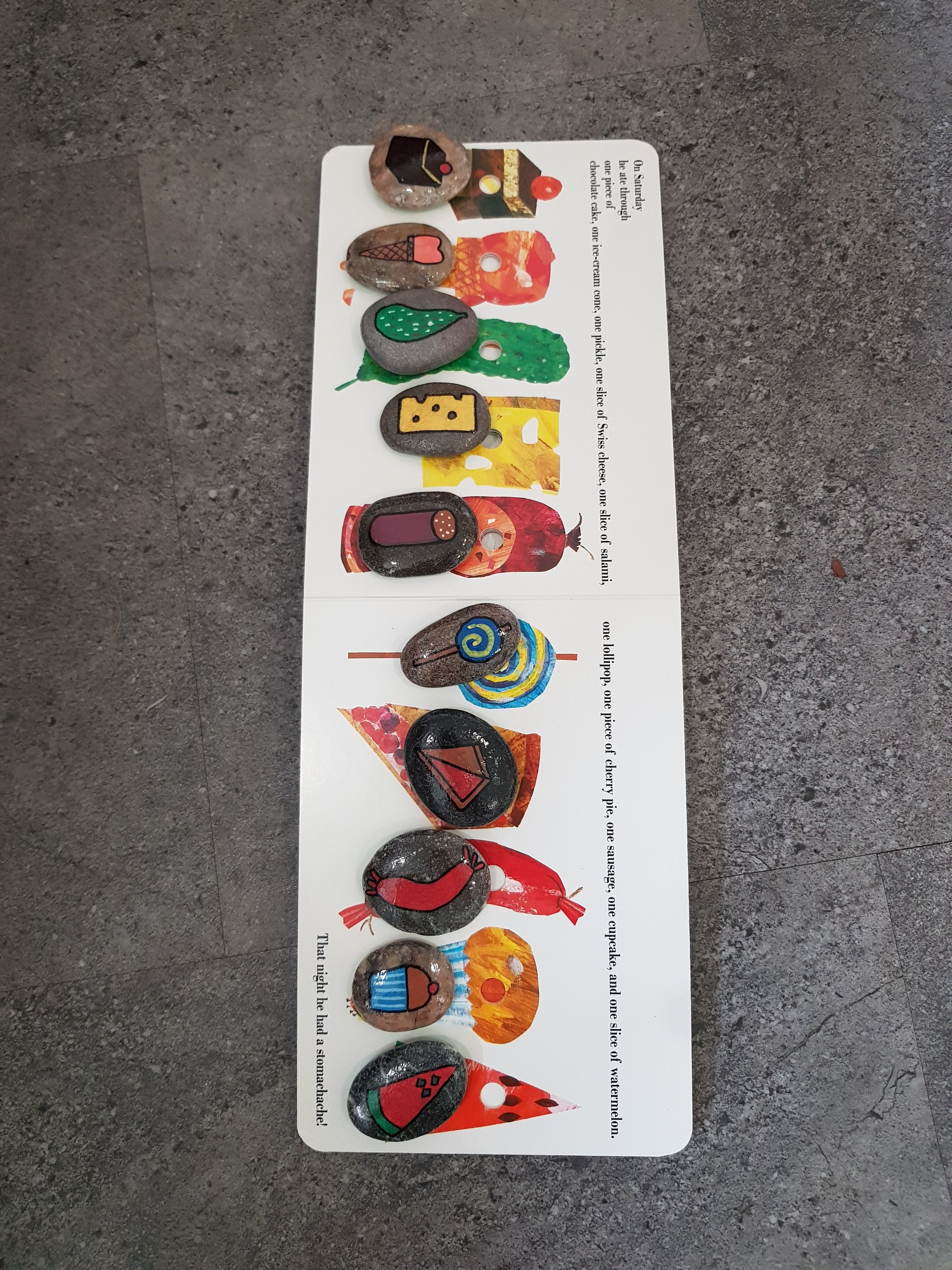 The Very Hungry Caterpillar Story Stones/paint Rock/story - Etsy UK