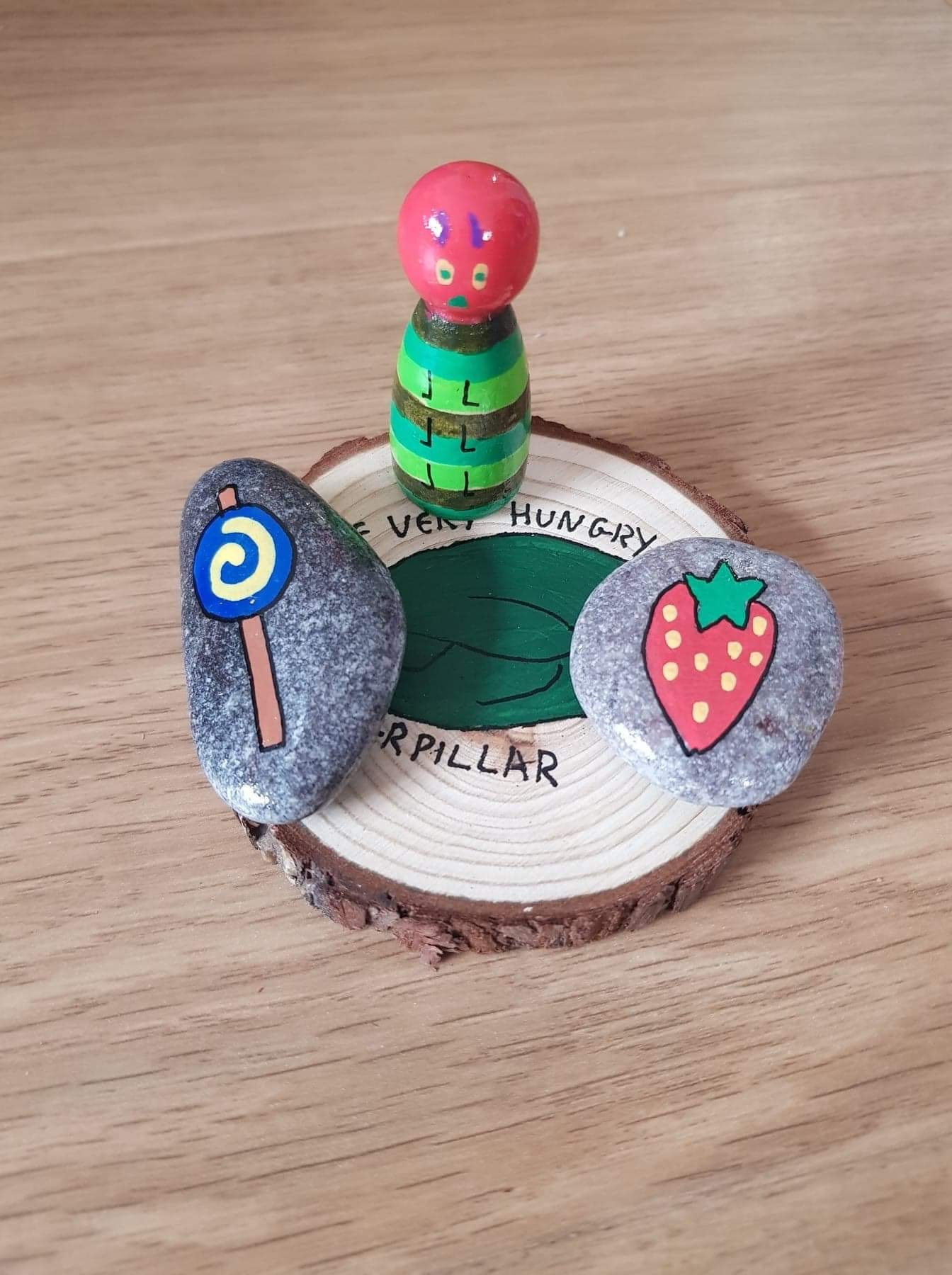 The Very Hungry Caterpillar Story Stones/painted | Etsy
